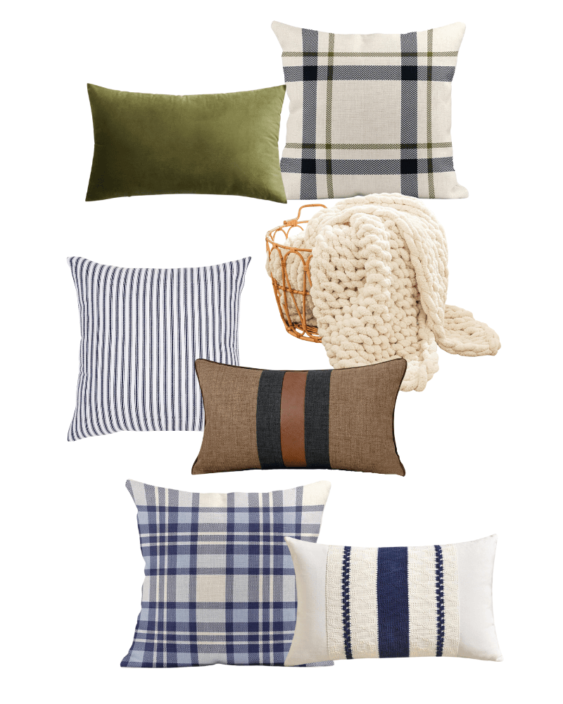 Coastal Fall Pillows & Throws to Cozy Up Your Home | All in Stripes